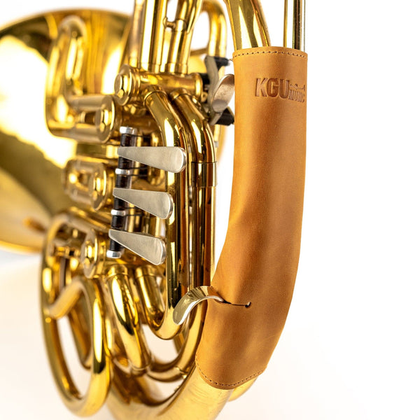 Double French Horn Hand Guard | Genuine Leather | KGUmusic