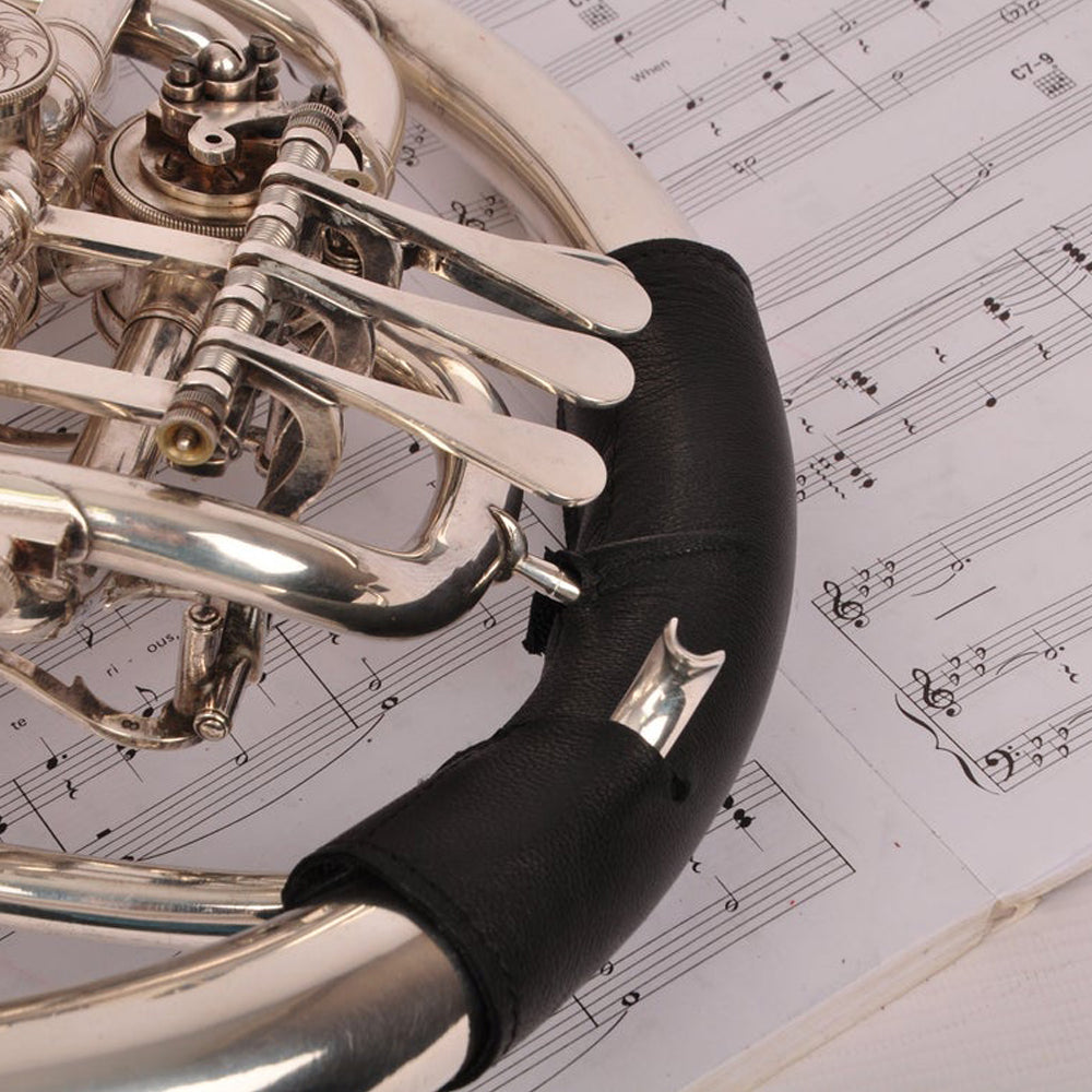 Leather Hand Guard for French Horn. KGUmusic