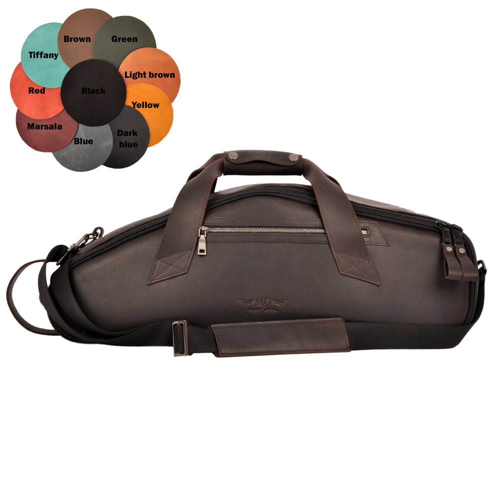Alto Saxophone Gig Bag leather Crazy Horse – KGUmusic
